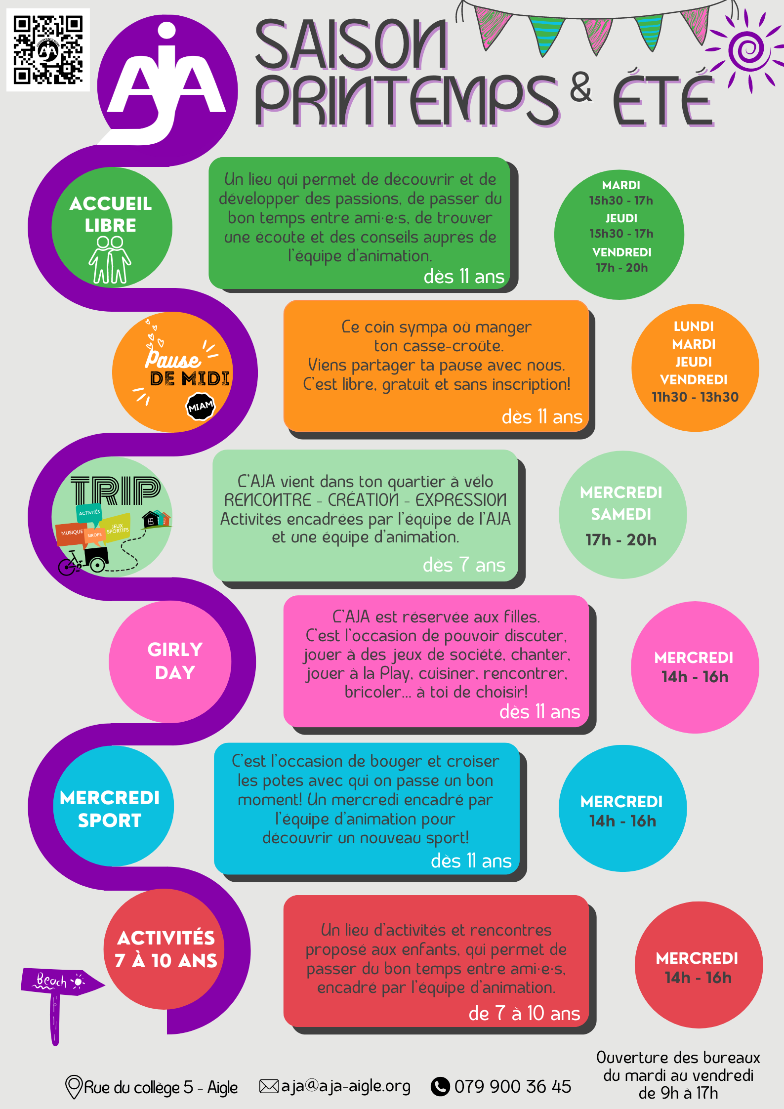 NOS ACTIVITÉS POUR LES SAISONS PRINTEMPS ET ÉTÉ | Association Jeunesse ...